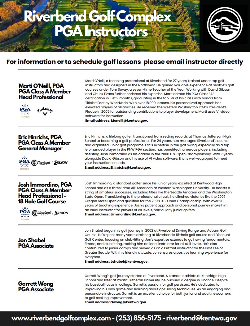 Lessons - Riverbend Golf Complex